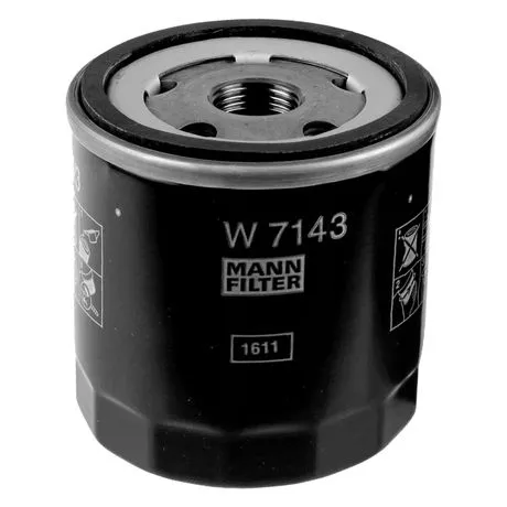 Filtro Óleo, Ford Ka, Fiesta, Ecosport, Escort e Courier MANN-FILTER W7143 - EngrenagemCar ...